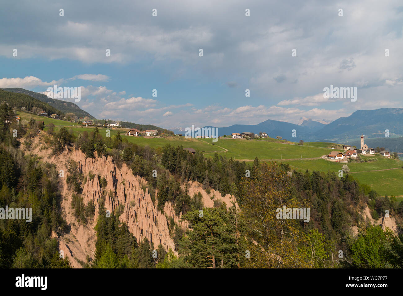 The earth pyramids of the Renon Plateau, Bolzano, Trentino Alto Adige ...