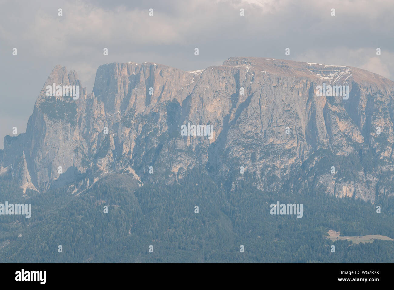 Renon plateau and its earth pyramids europe hi-res stock photography ...