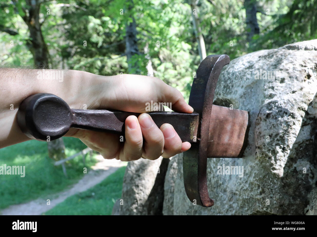hand of man and the sword in the stone such as the famous legend of ...