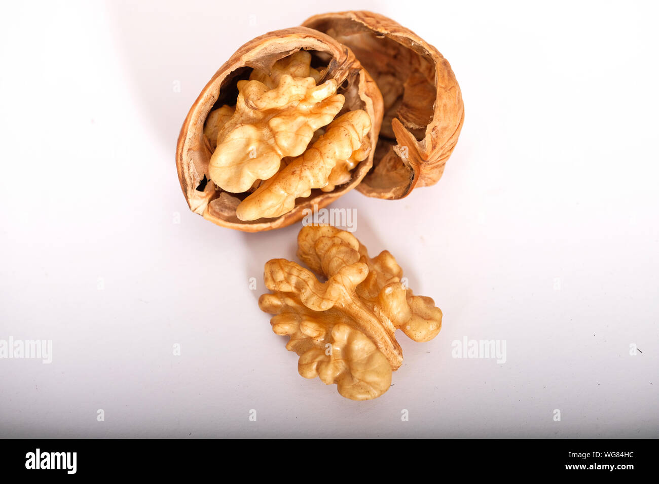 Walnuts isolated on white background Stock Photo - Alamy