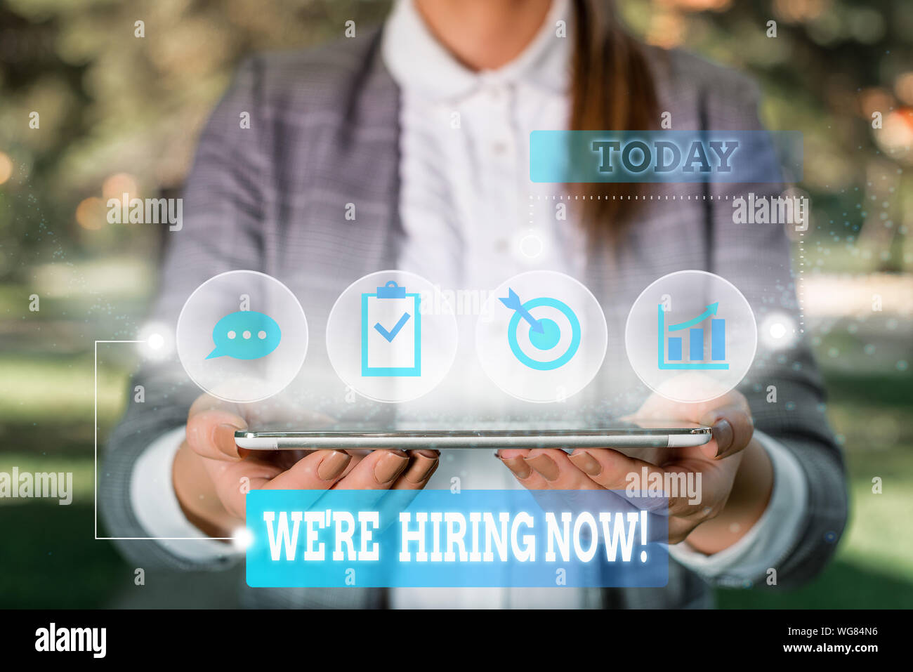 Word writing text We Re Hiring Now. Business photo showcasing recently ...