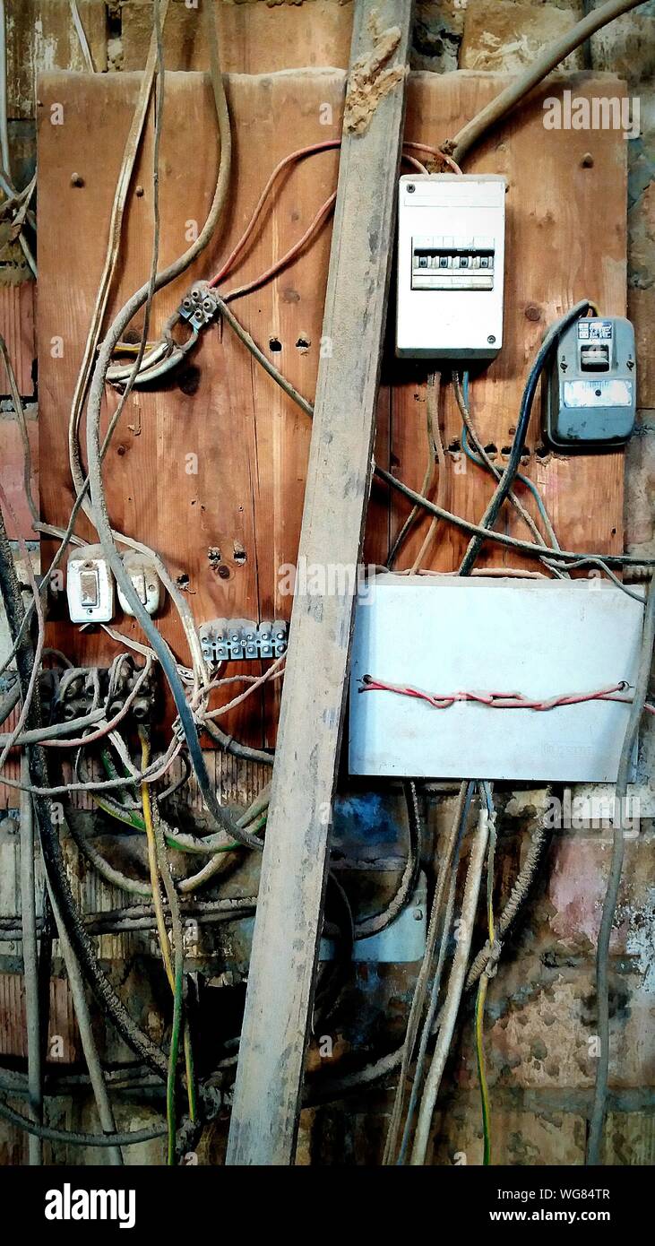 Damaged electric wire hi-res stock photography and images - Alamy