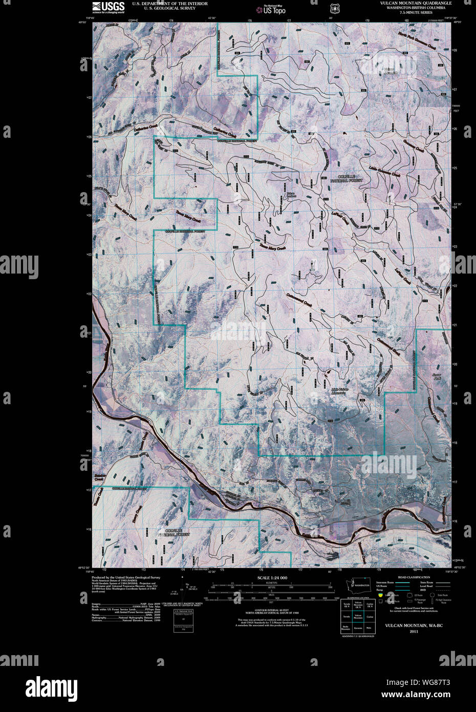 Map of vulcan hi-res stock photography and images - Alamy