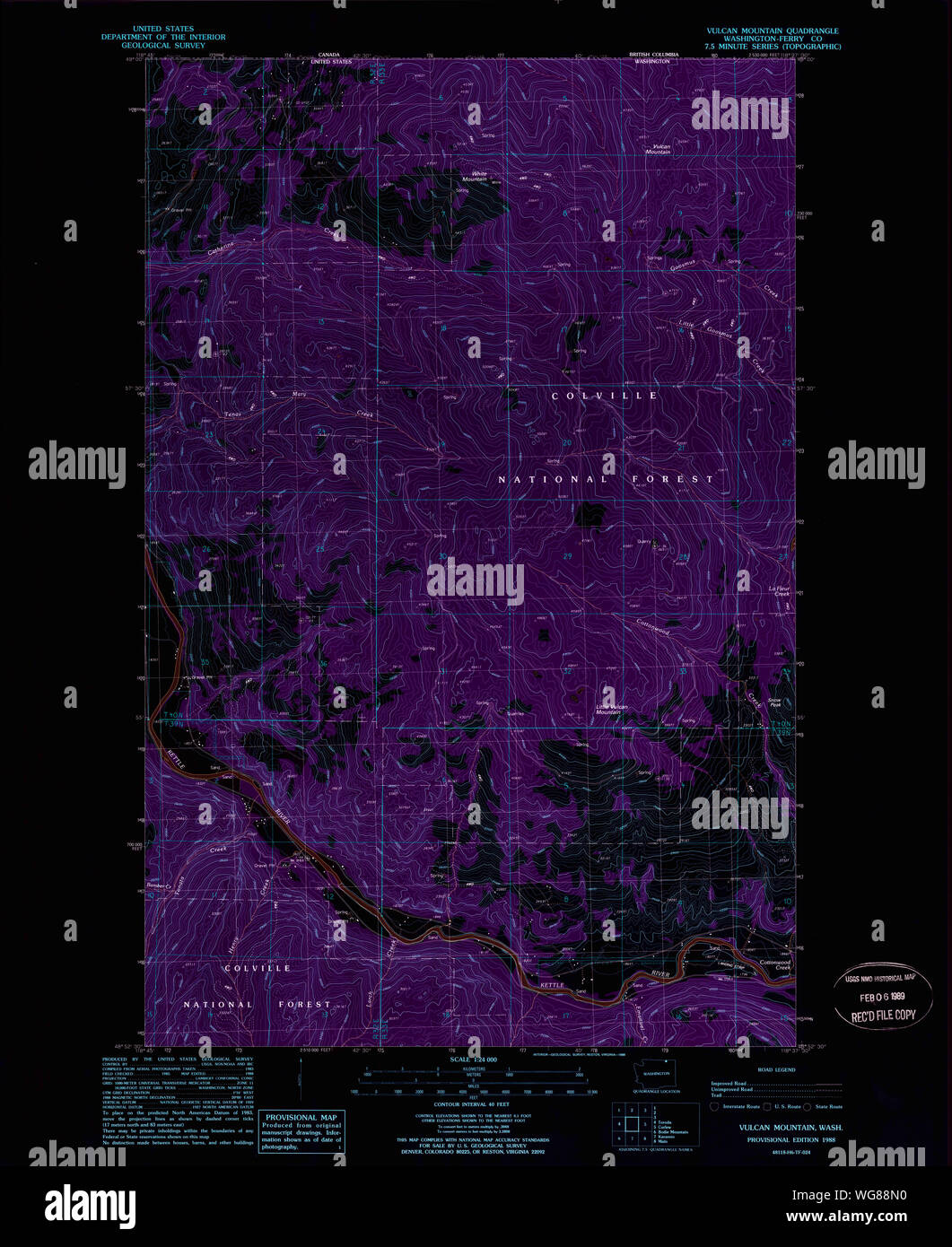 Map of vulcan hi-res stock photography and images - Alamy