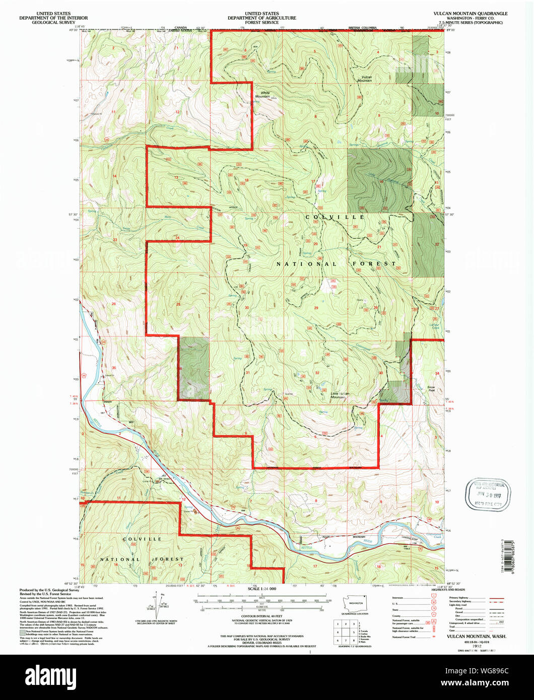 Map of vulcan hi-res stock photography and images - Alamy