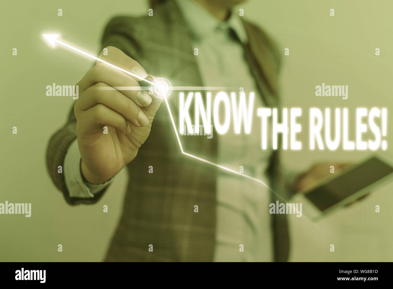 Handwriting text writing Know The Rules. Conceptual photo set explicit ...