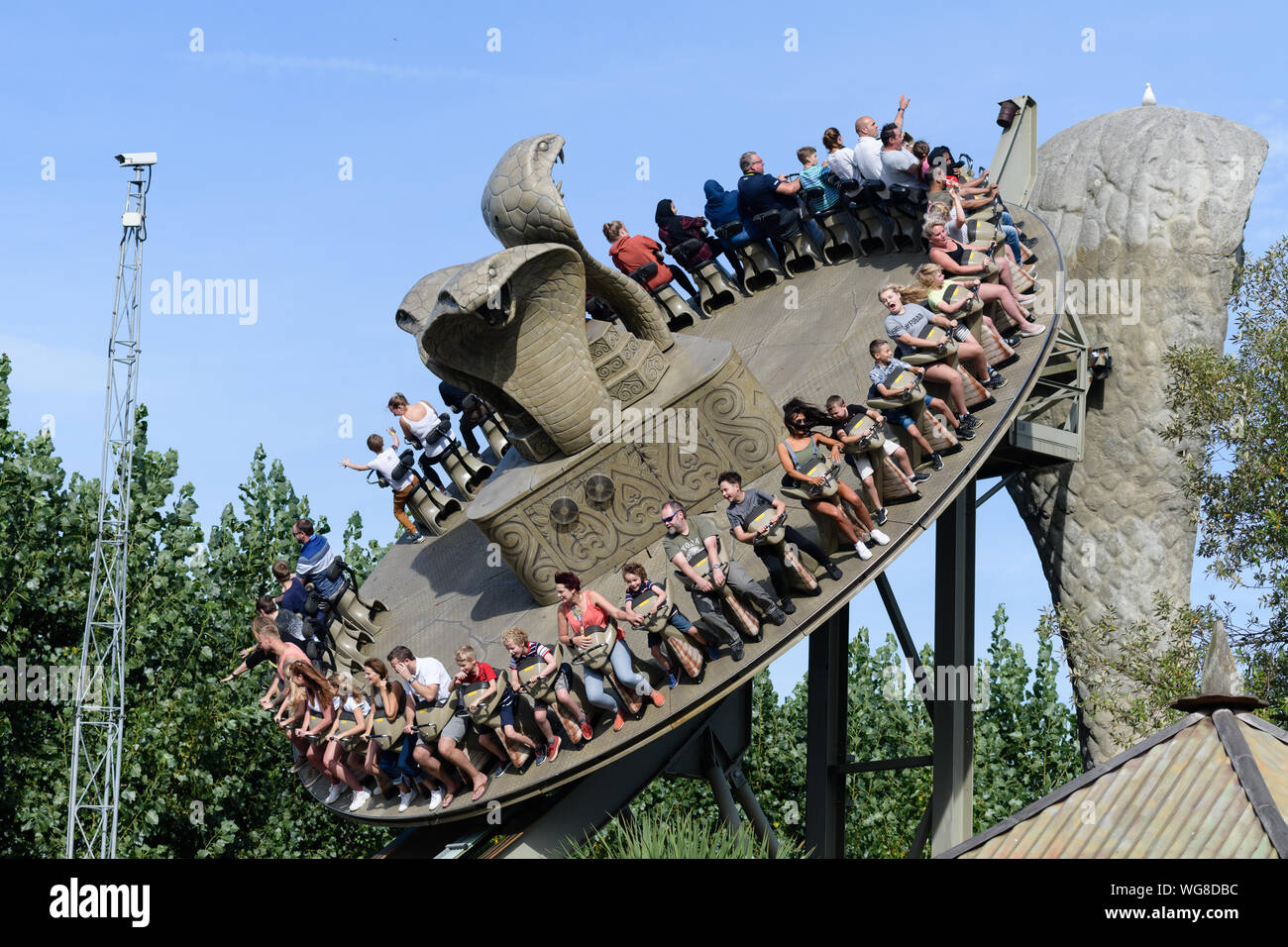 Funfair theme park ride Stock Photo - Alamy