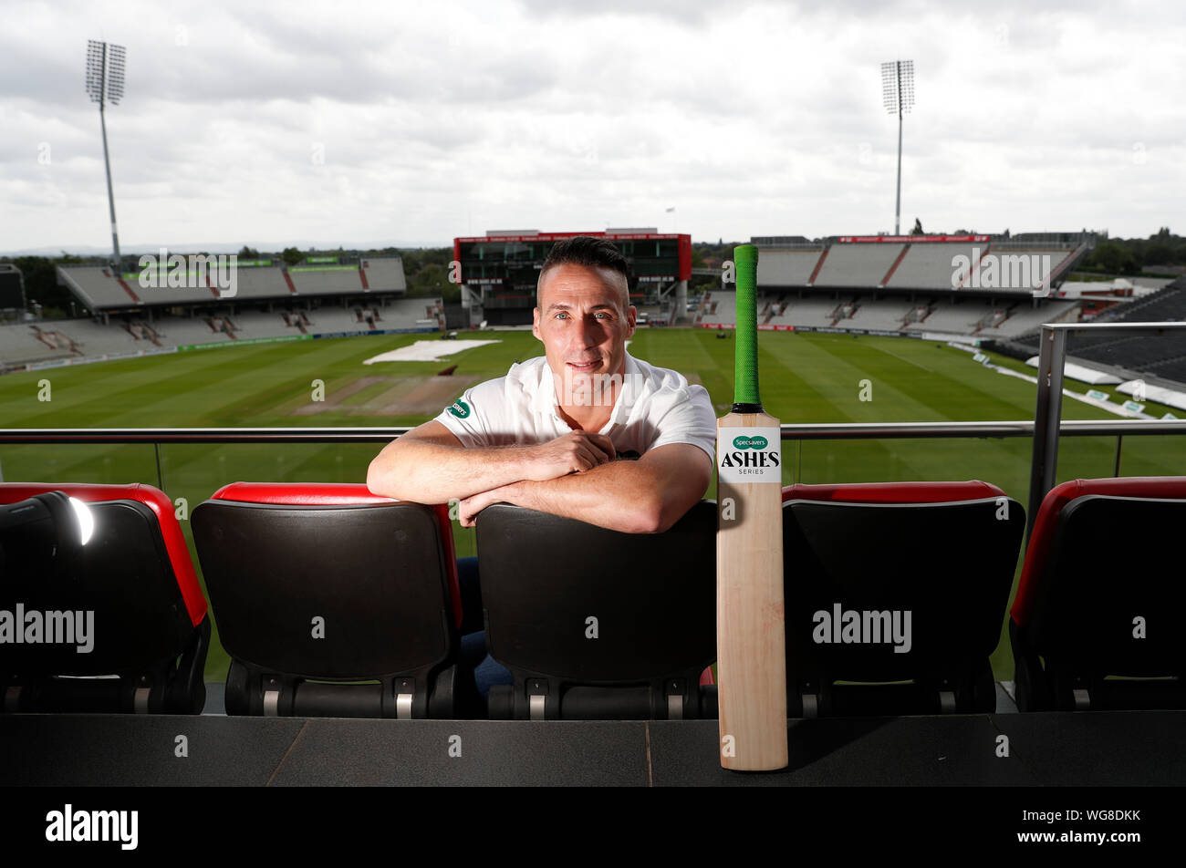 Former England cricket player Simon Jones poses ahead of the forth ...