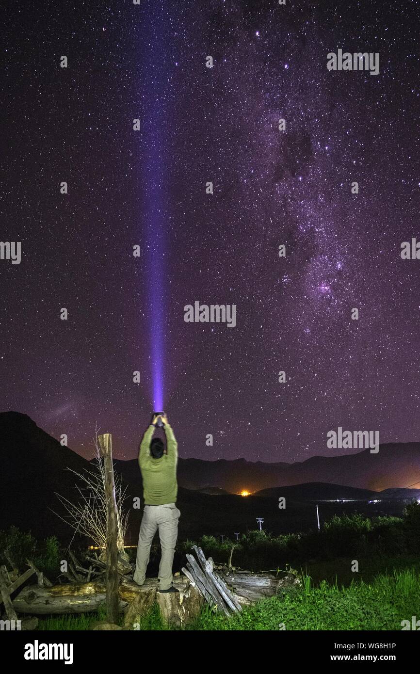 Man flashlight beam hi-res stock photography and images - Alamy