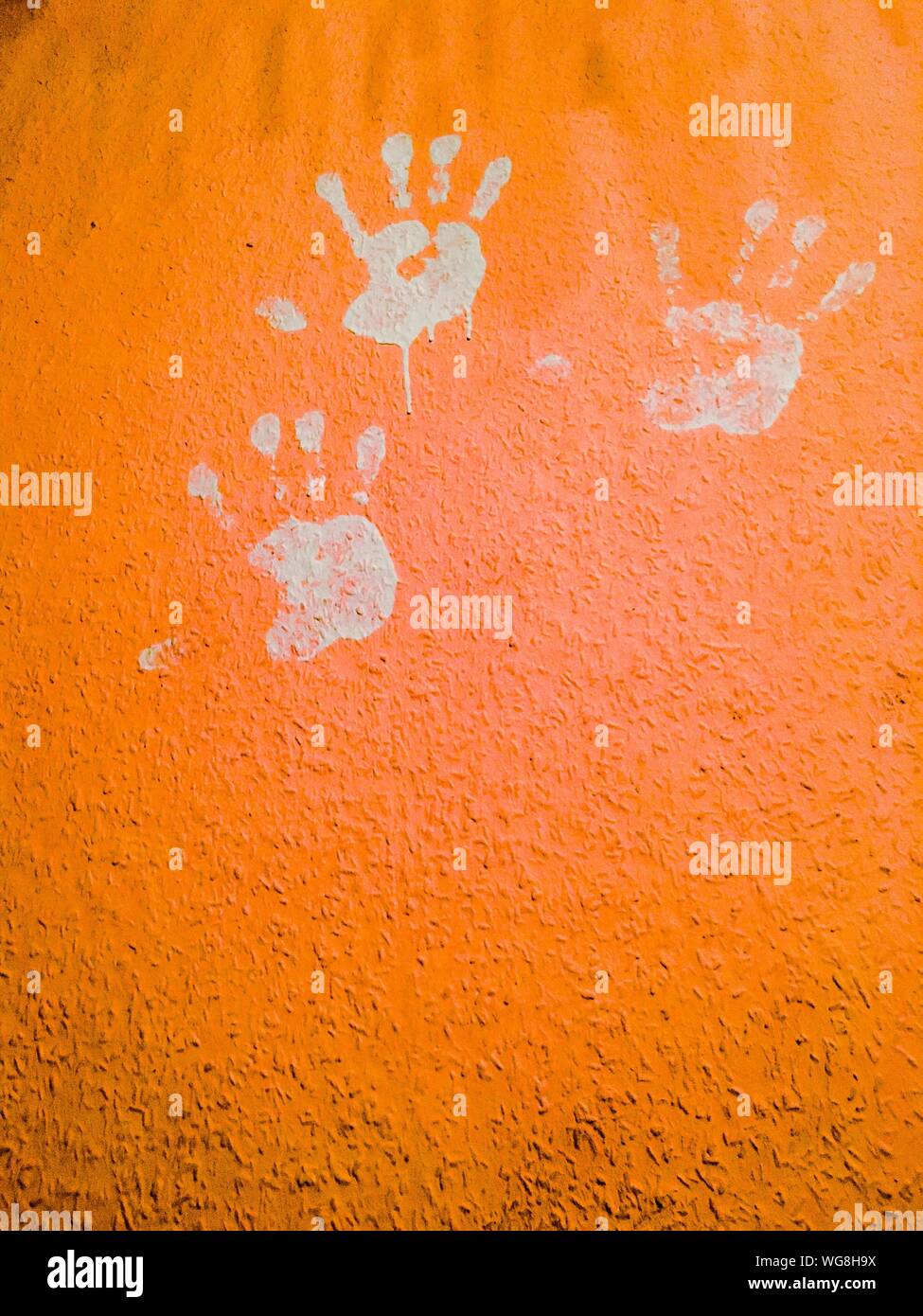 Hand prints on the wall hi-res stock photography and images - Alamy