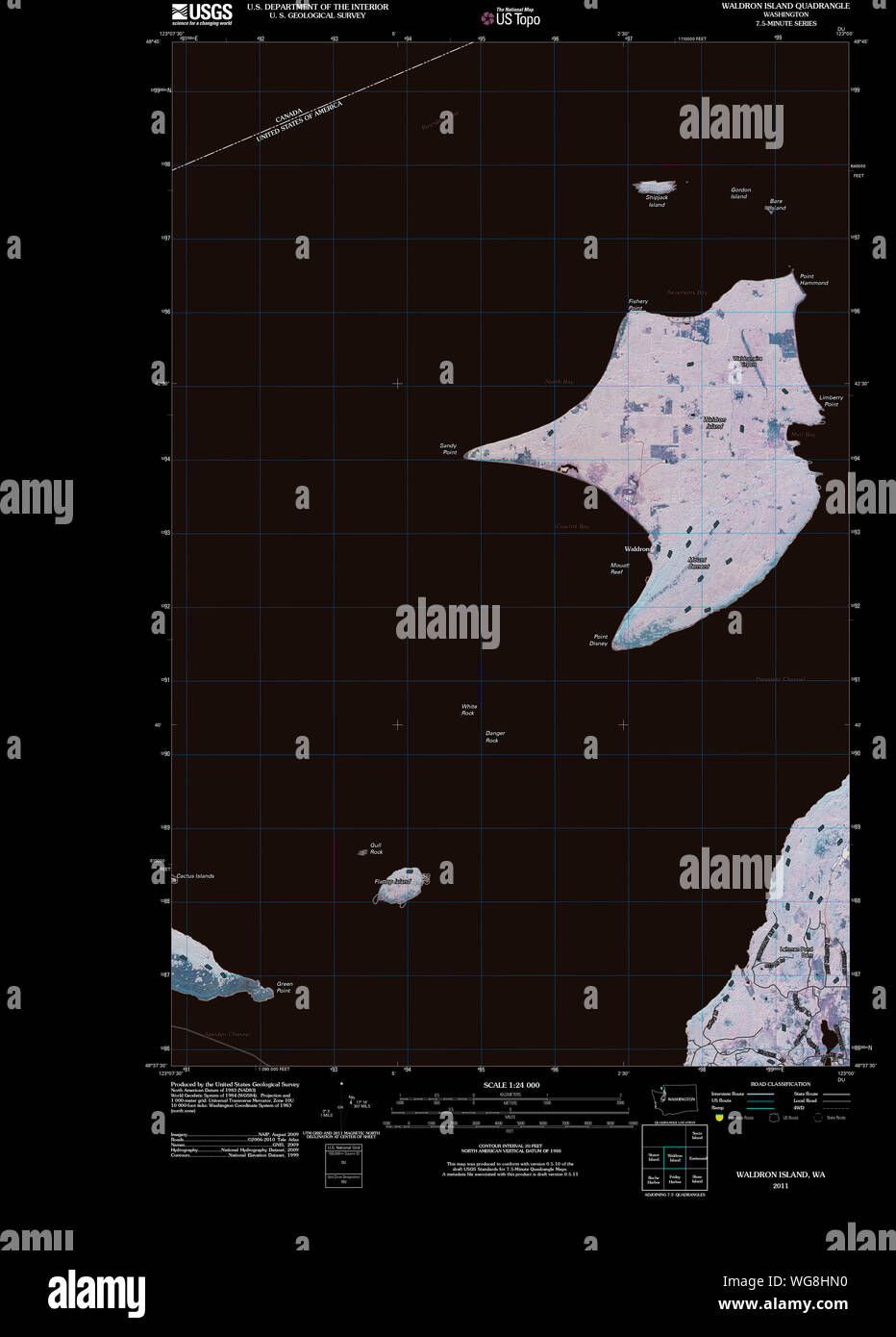 Waldron map hi-res stock photography and images - Alamy