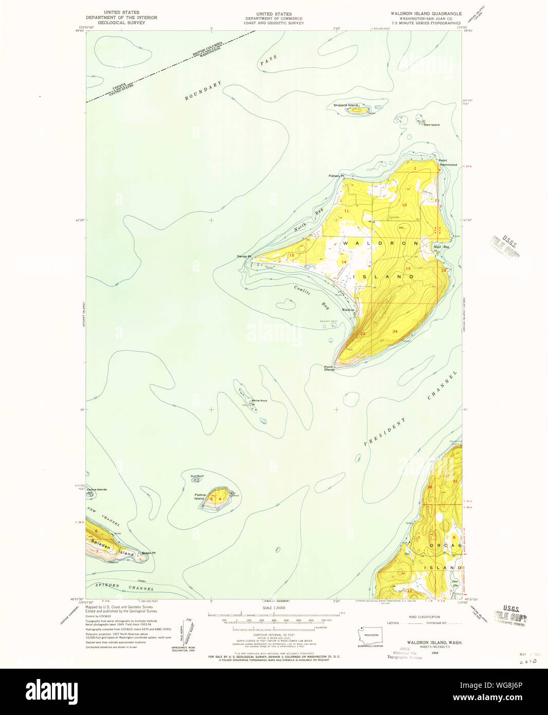 Map of waldron hi-res stock photography and images - Alamy