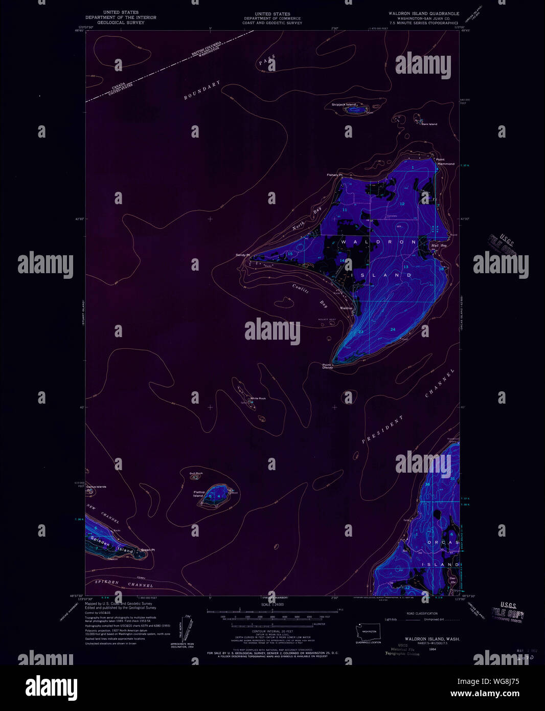 Map of waldron hi-res stock photography and images - Alamy