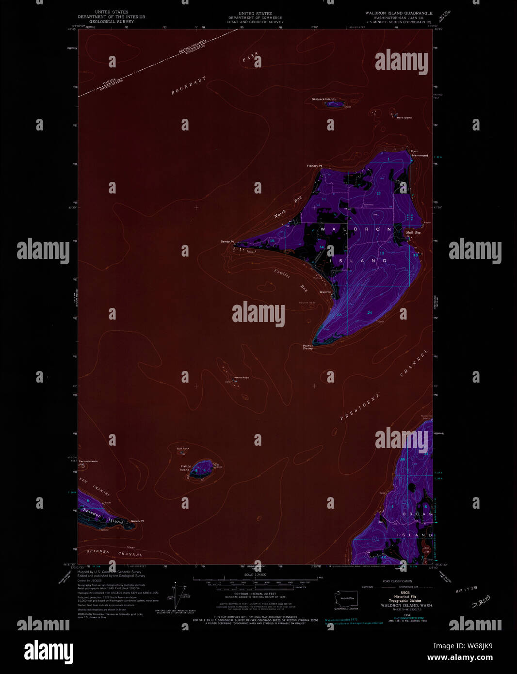 Map of waldron hi-res stock photography and images - Alamy