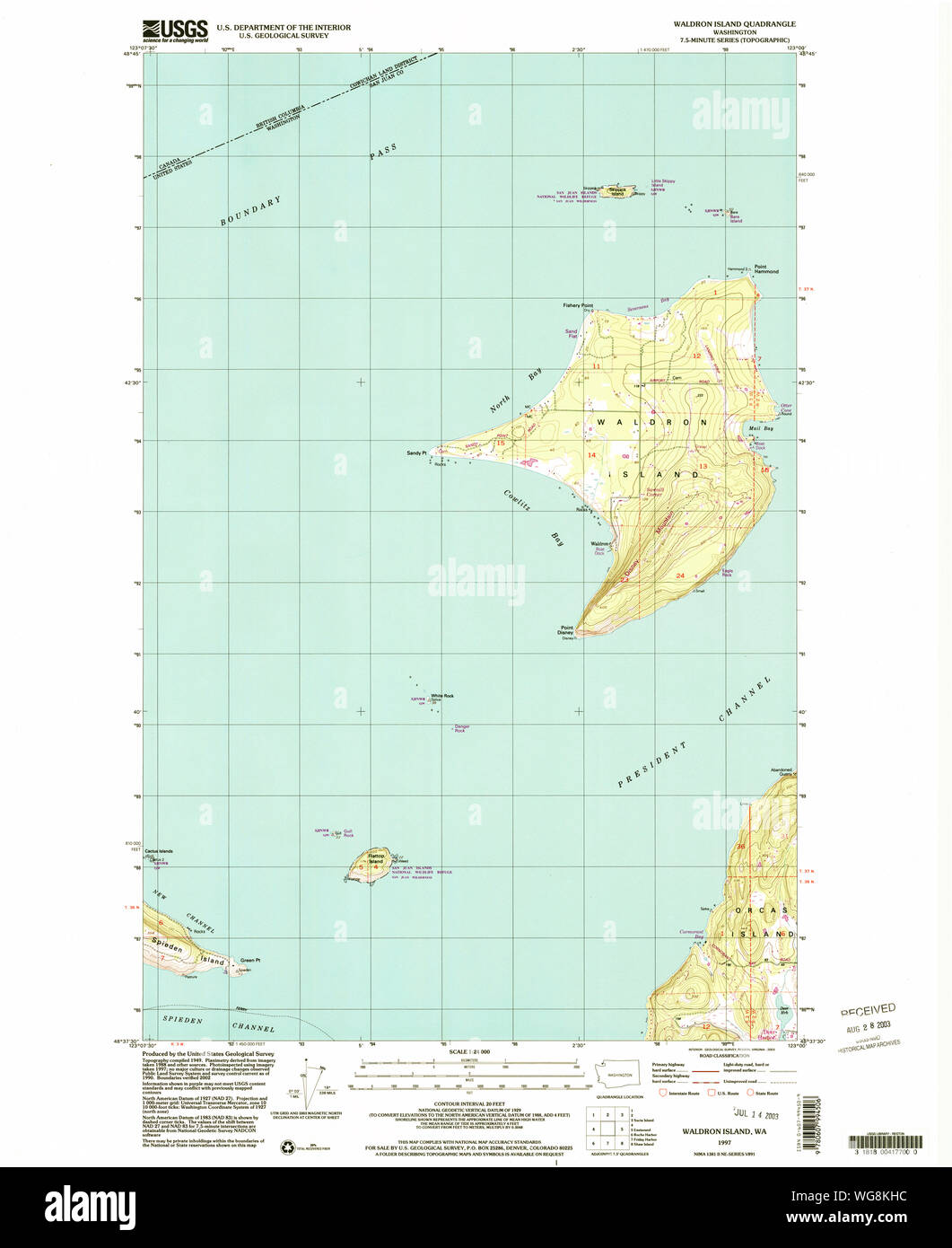 Map of waldron hi-res stock photography and images - Alamy