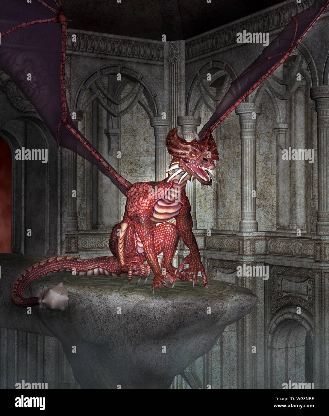 Creature myth fantasy dragon fierce hi-res stock photography and images ...
