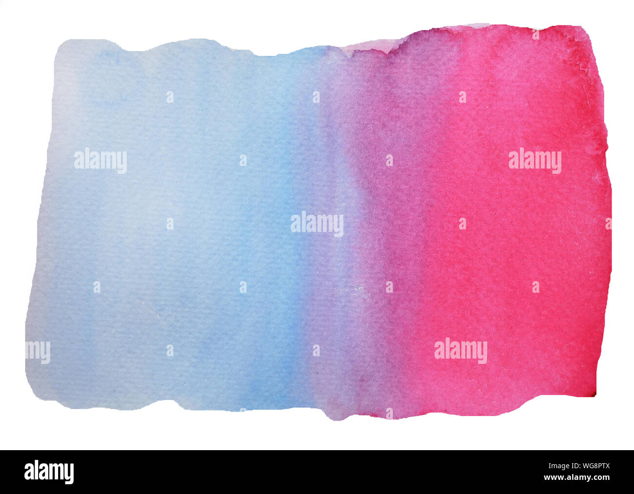 Color gradation from Blue with red and pink color pattern on white ...