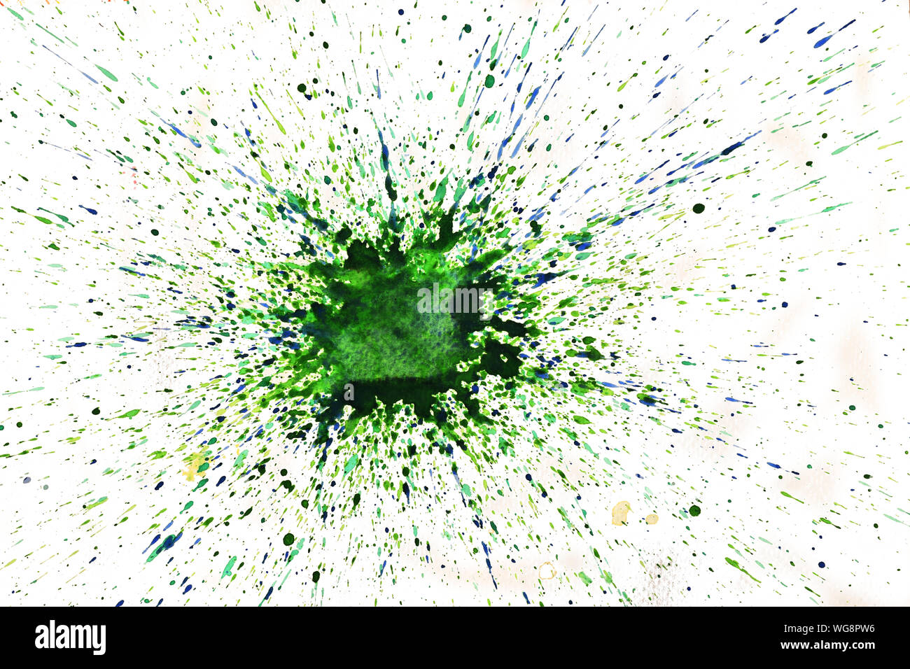 Blue paint splatter illustration hi-res stock photography and images ...