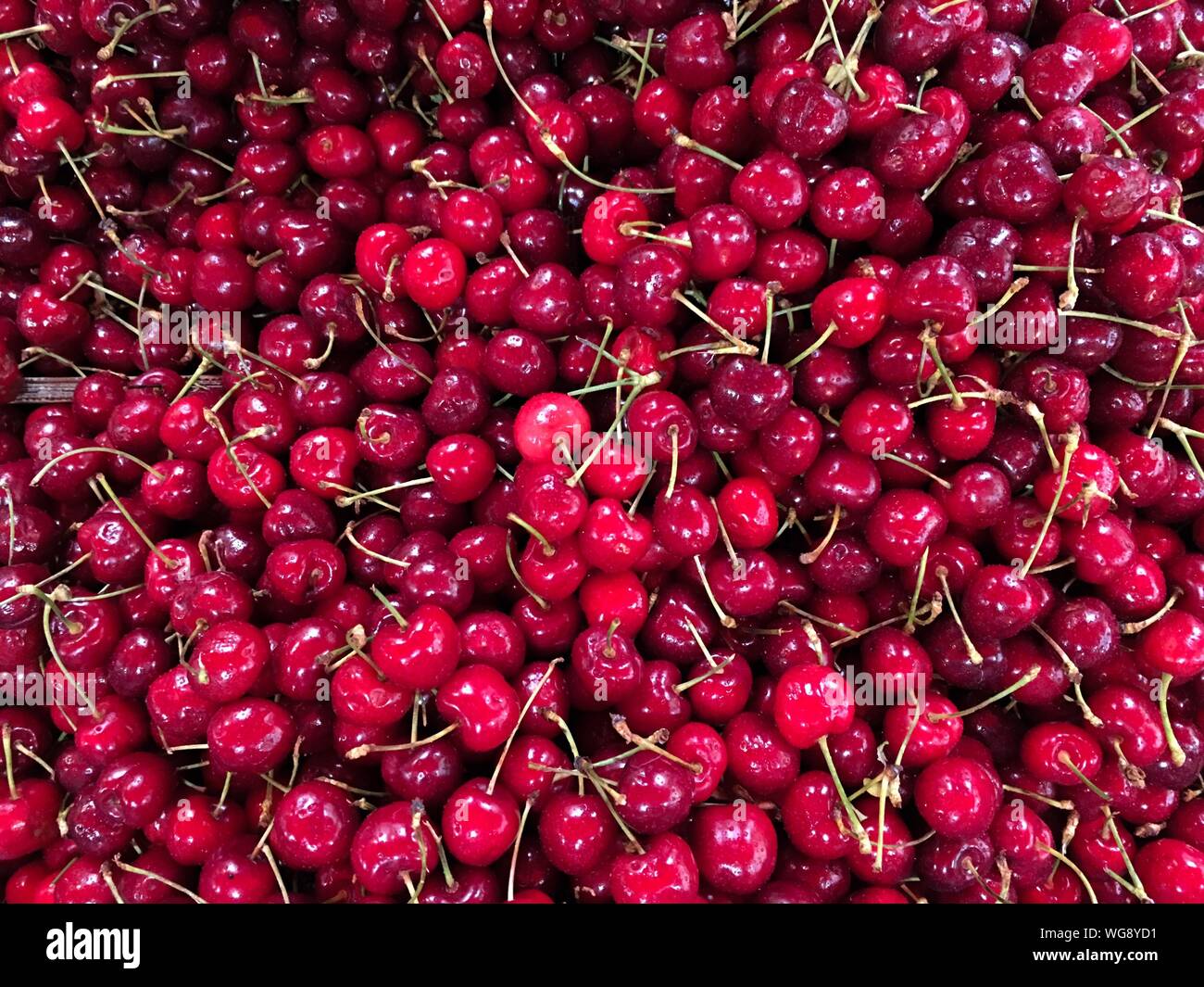 Full frame of cherries hi-res stock photography and images - Alamy