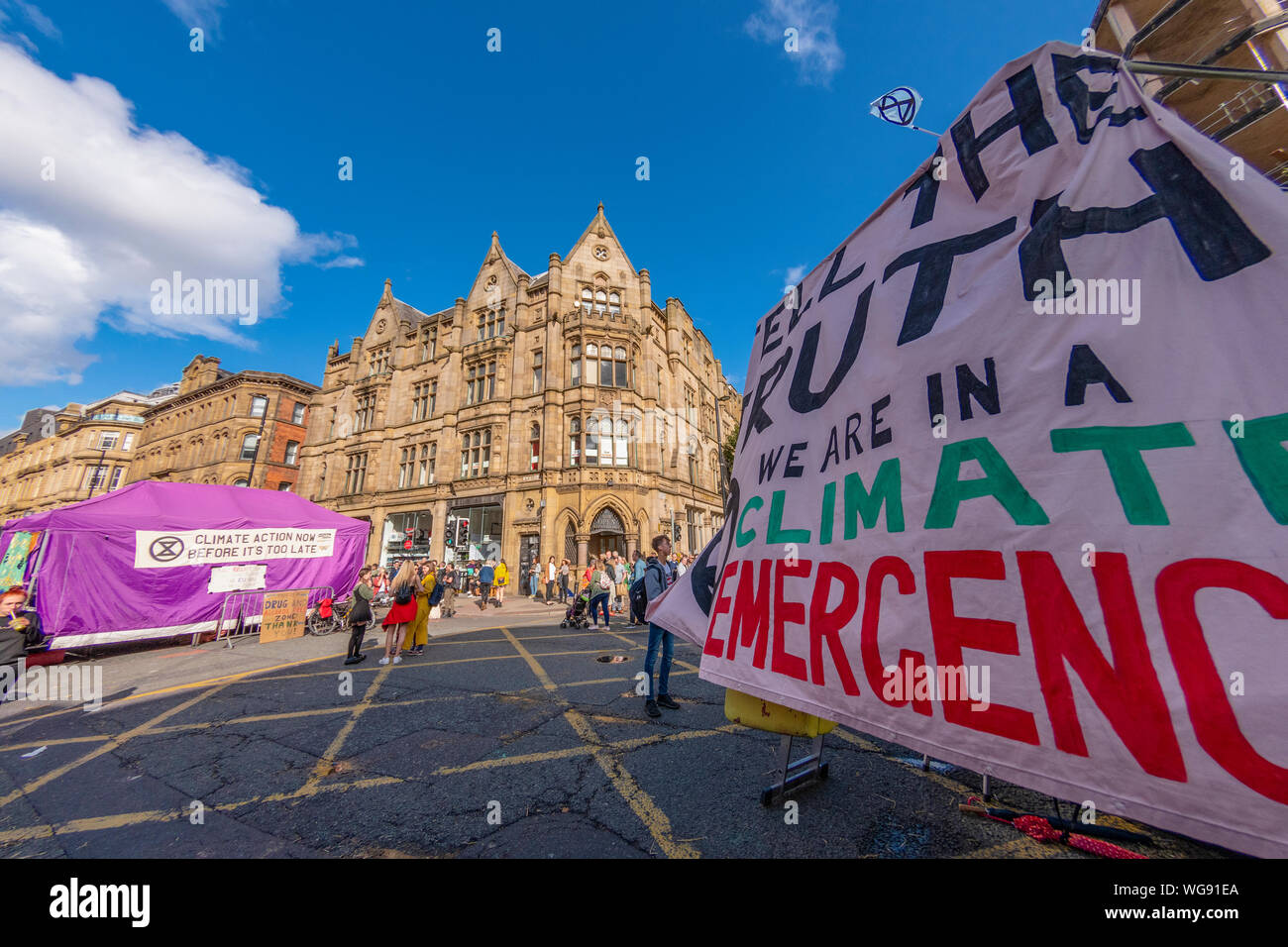 Climate protest group Extinction Rebellion holds protest blocking one ...