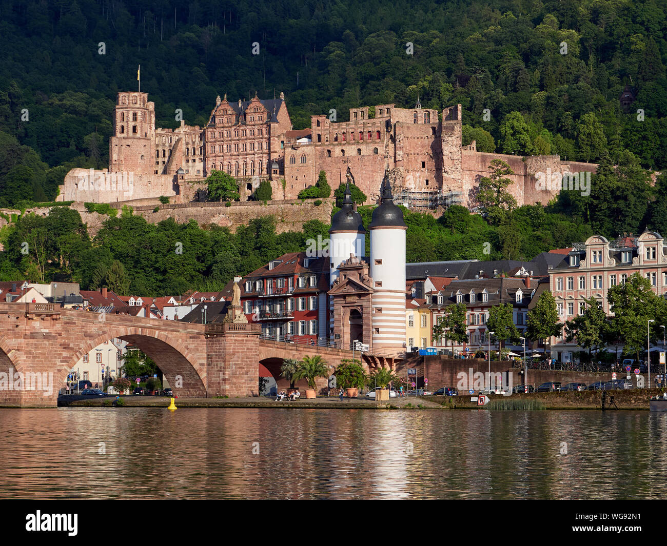 Heidelberg neckar bridge gate hi-res stock photography and images - Alamy