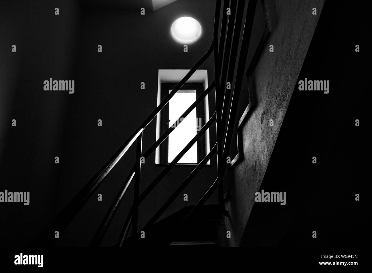 Railing silhouette Black and White Stock Photos & Images - Alamy