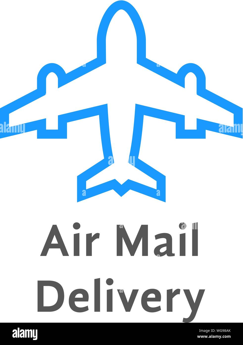 Airmail shipping delivery icon vector hi-res stock photography and ...