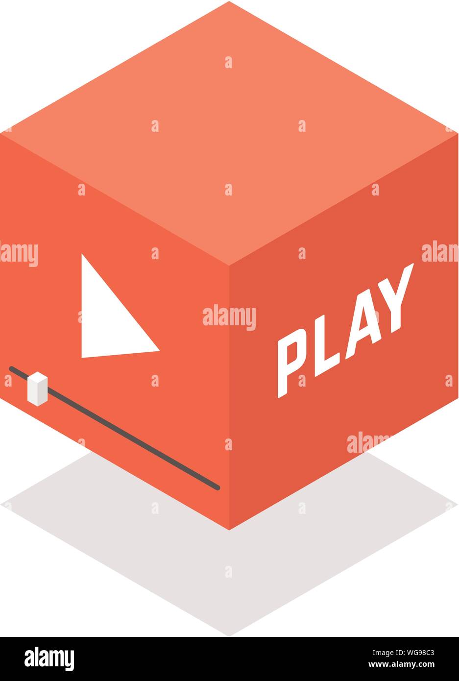 Video player isometric icon Stock Vector Images - Alamy