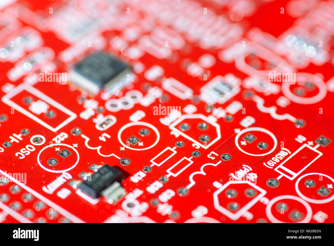 Electrical components and PCB Stock Photo - Alamy