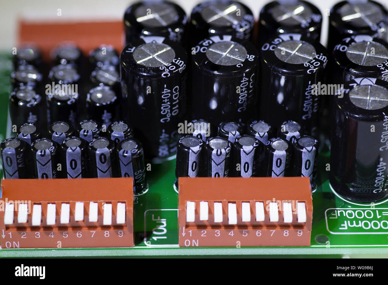 Electrical components and PCB Stock Photo - Alamy