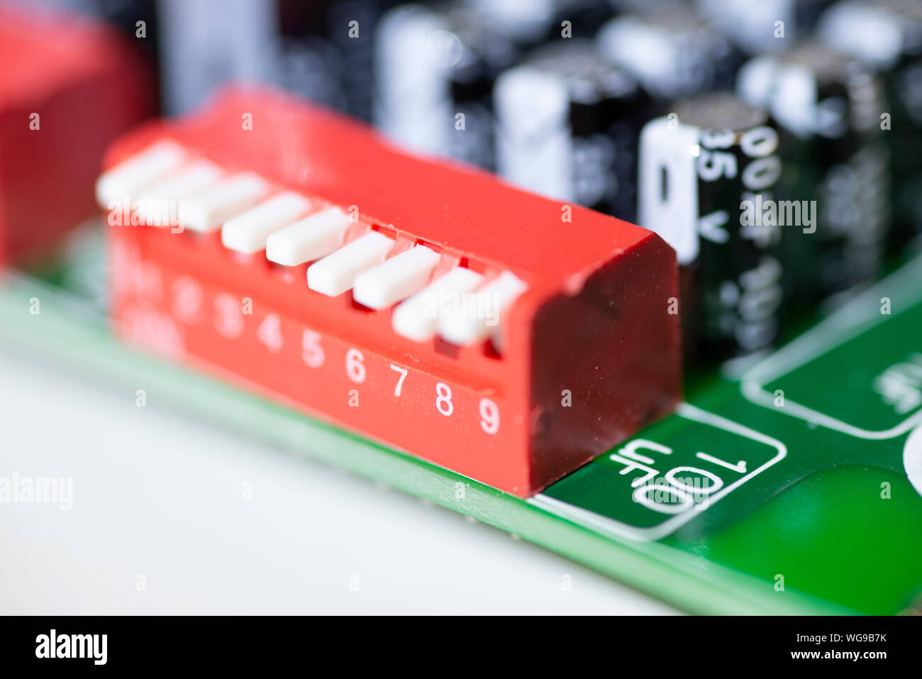 Electrical components and PCB Stock Photo - Alamy