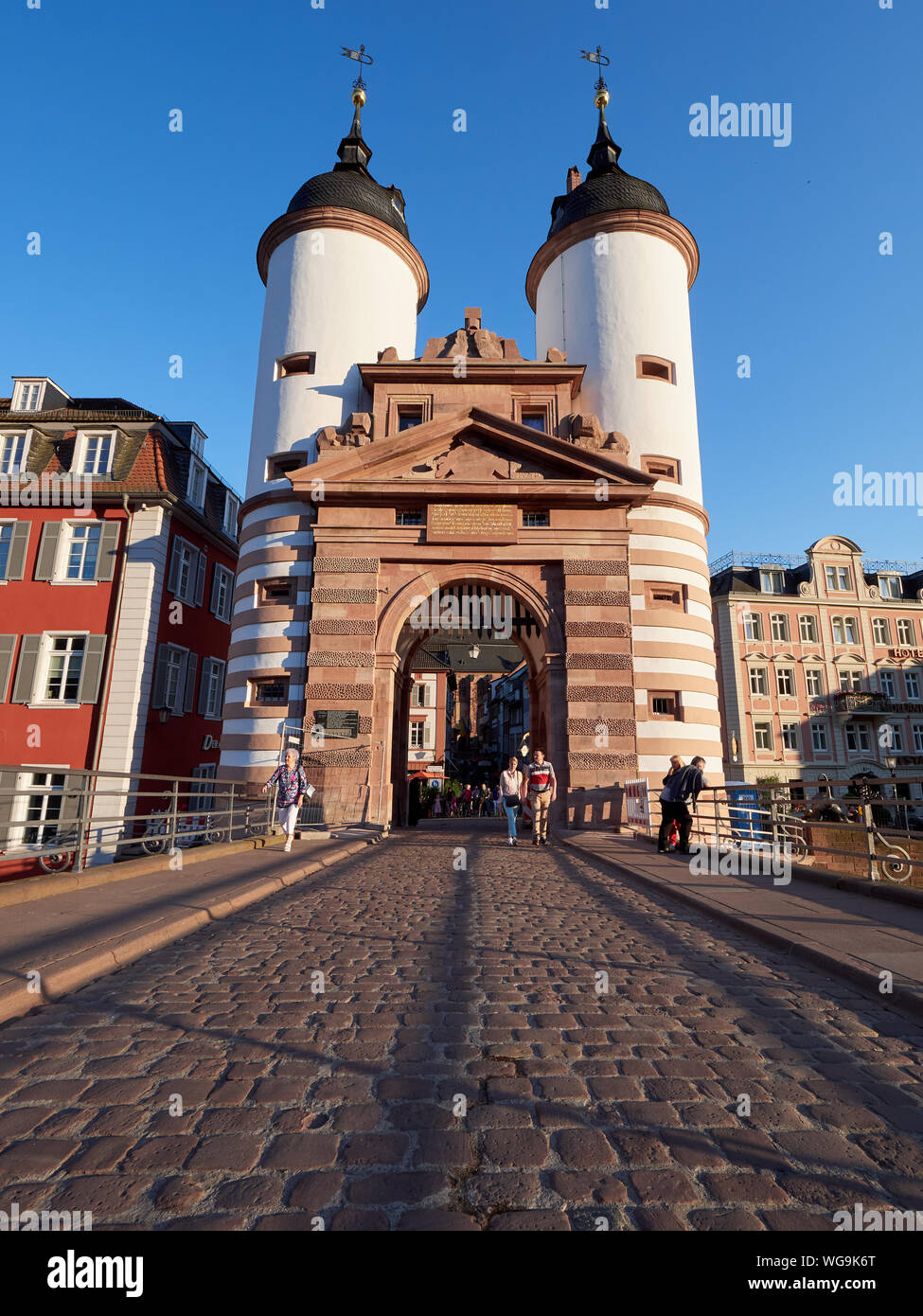 Bridge gate heidelberg baden wuerttemberg germany hi-res stock ...