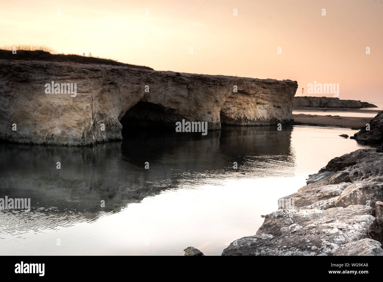 Shot of the Cirica Bay at sunrise. Cirica is a beautiful nature seaside ...