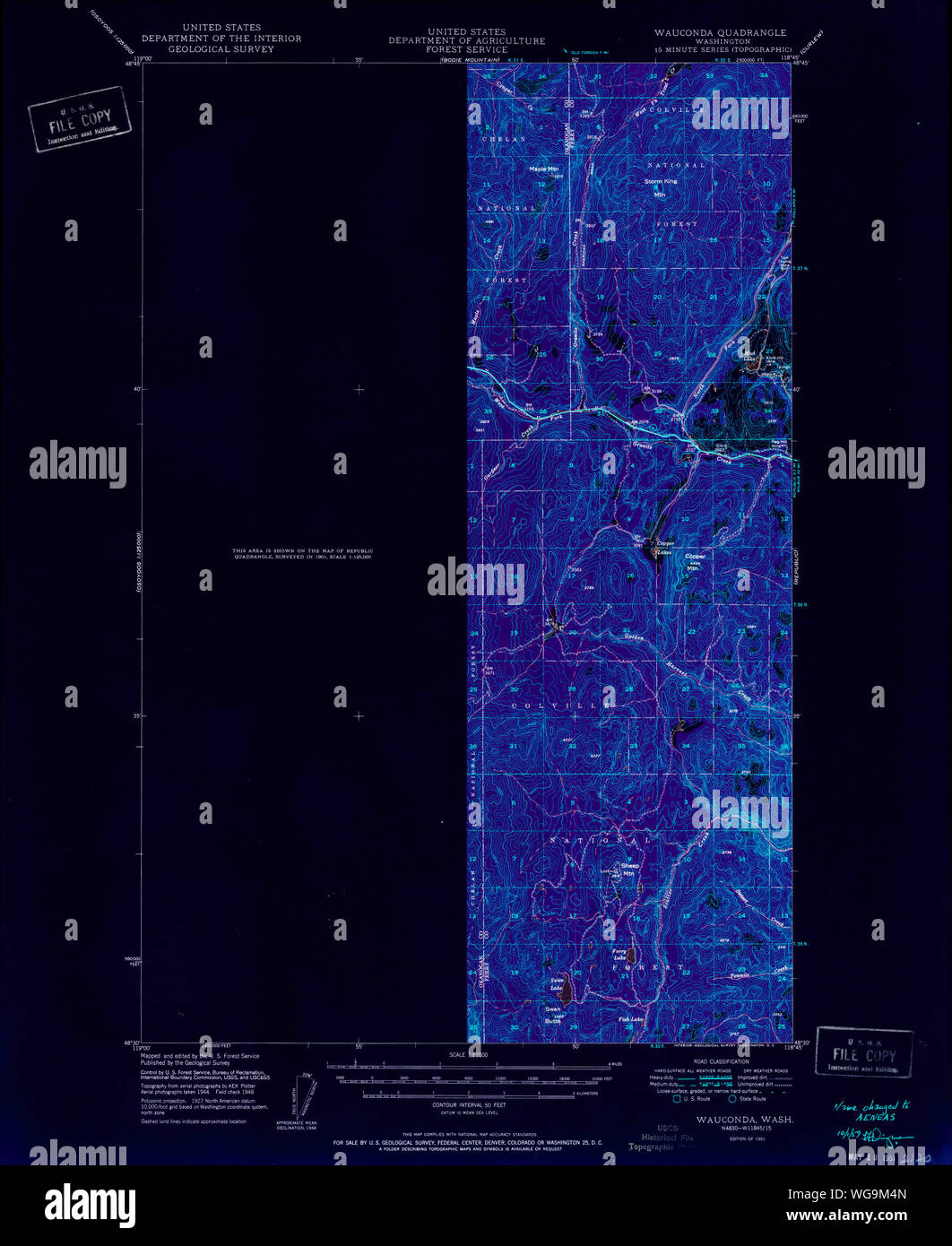 Map of wauconda washington hi-res stock photography and images - Alamy
