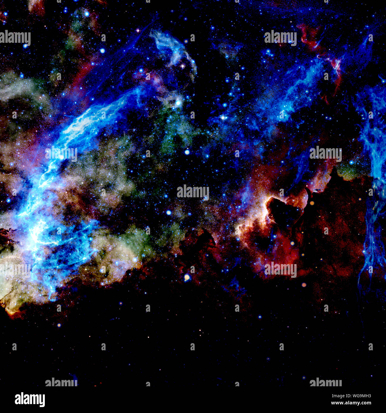 Nebula in outer space. Gas and dust clouds. Elements of this image ...