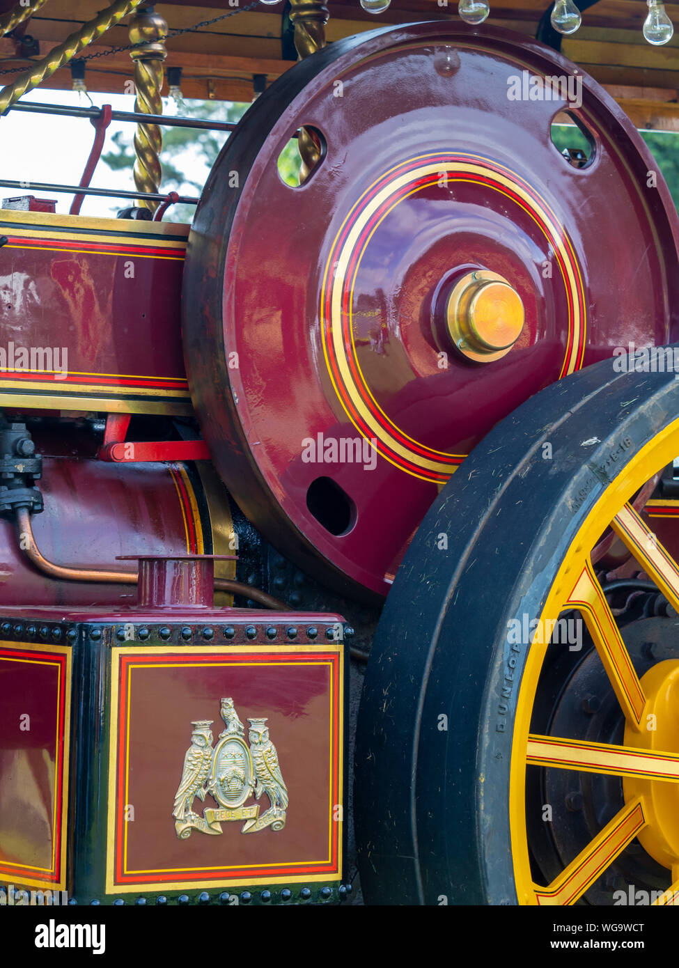 Traditional restored traction engine at outdoor rally Stock Photo - Alamy