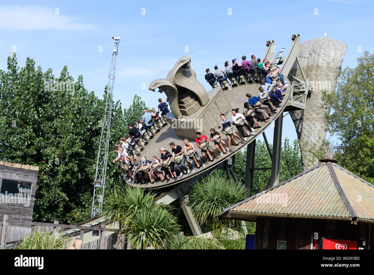 Funfair theme park ride Stock Photo - Alamy