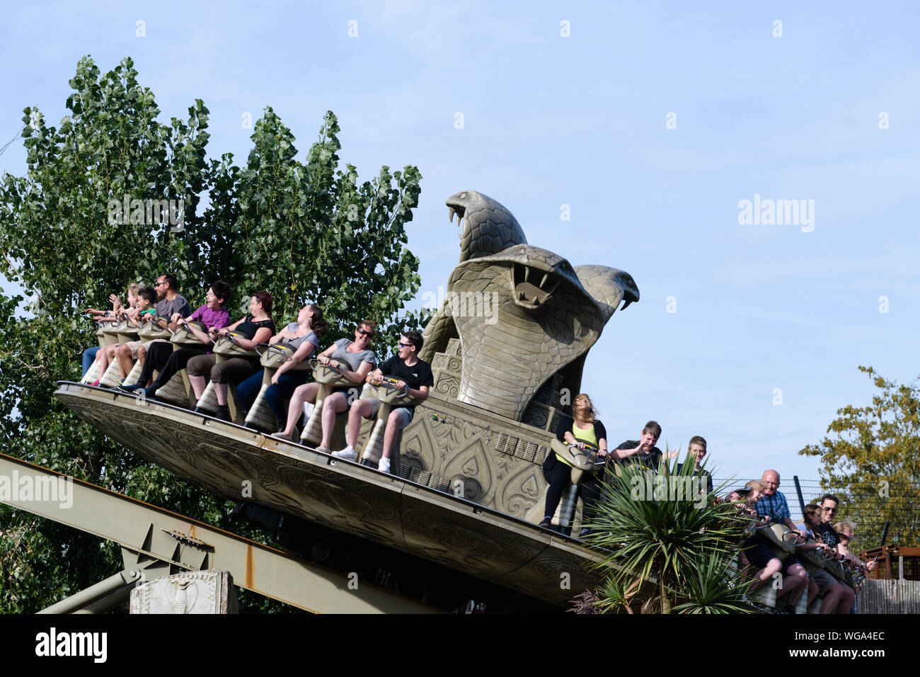 Funfair theme park ride Stock Photo - Alamy