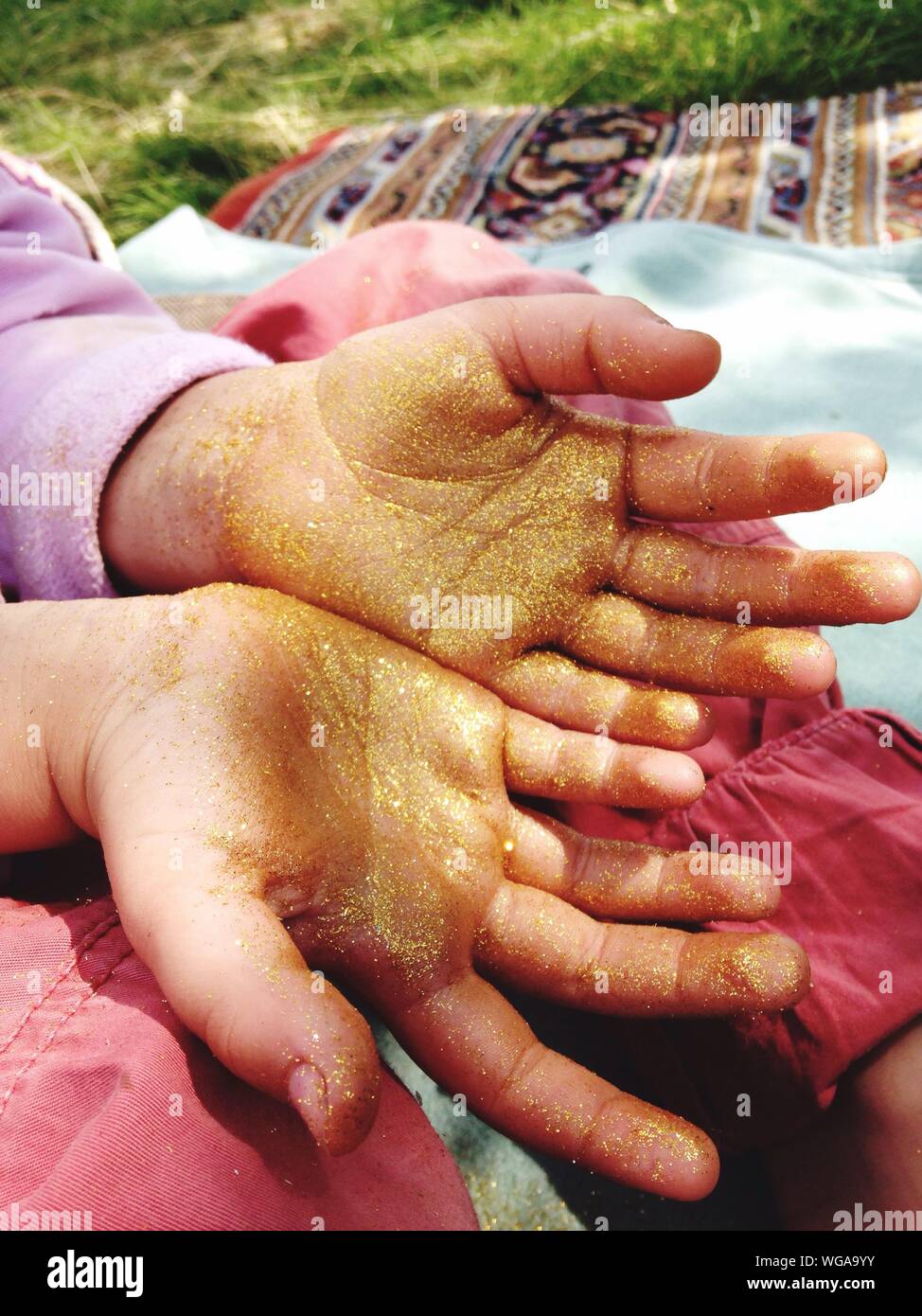 Child palm of hands hi-res stock photography and images - Alamy