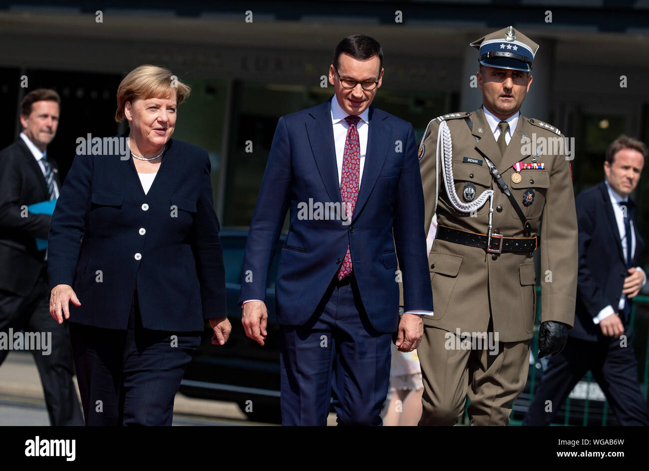 Mateusz morawiecki and angela merkel hi-res stock photography and ...
