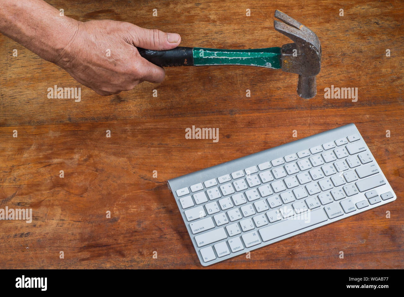 Hand keyboard hi-res stock photography and images - Alamy