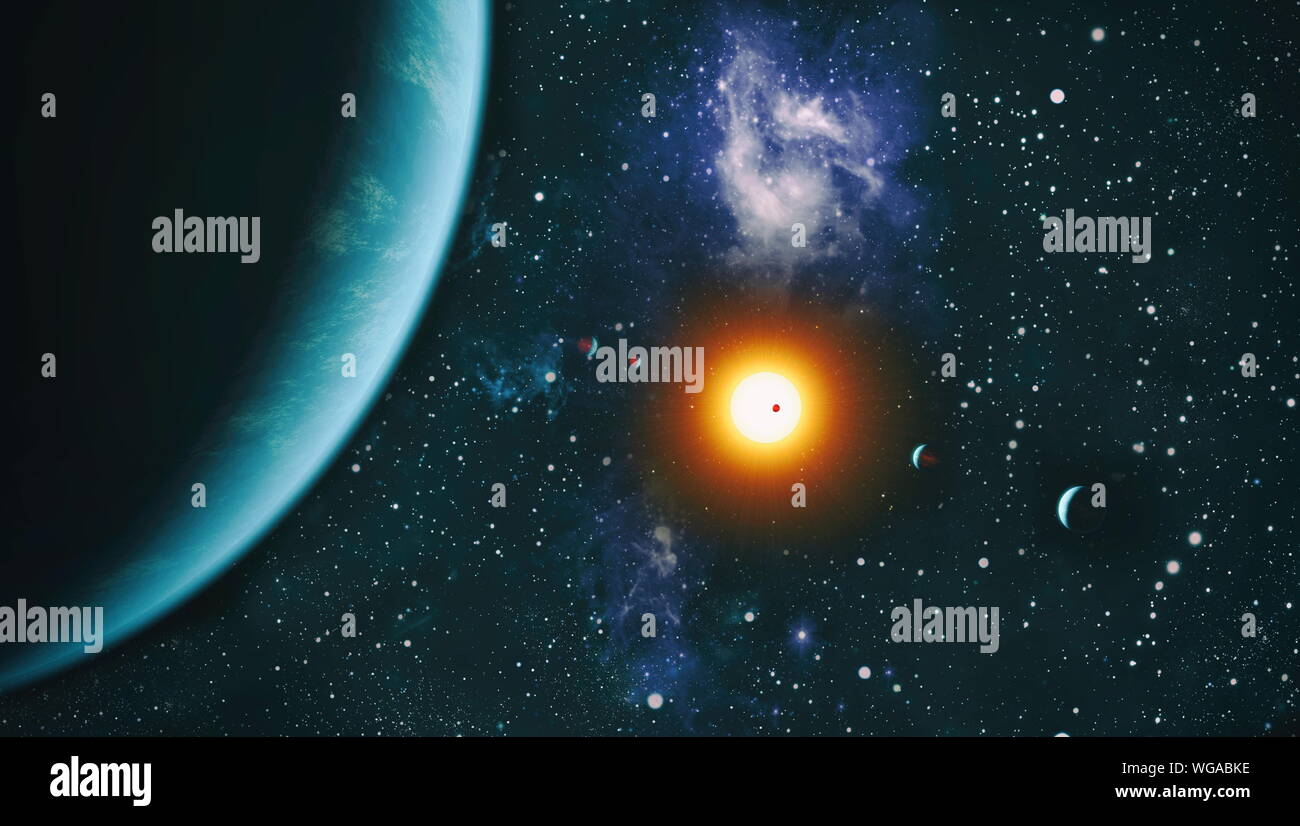 Cosmic clouds of mist on bright colorful backgrounds. Elements of this ...