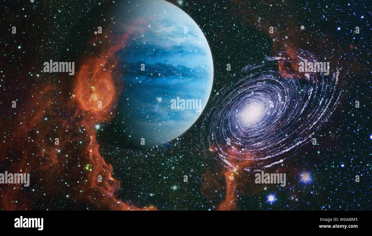 Cosmic clouds of mist on bright colorful backgrounds. Elements of this ...