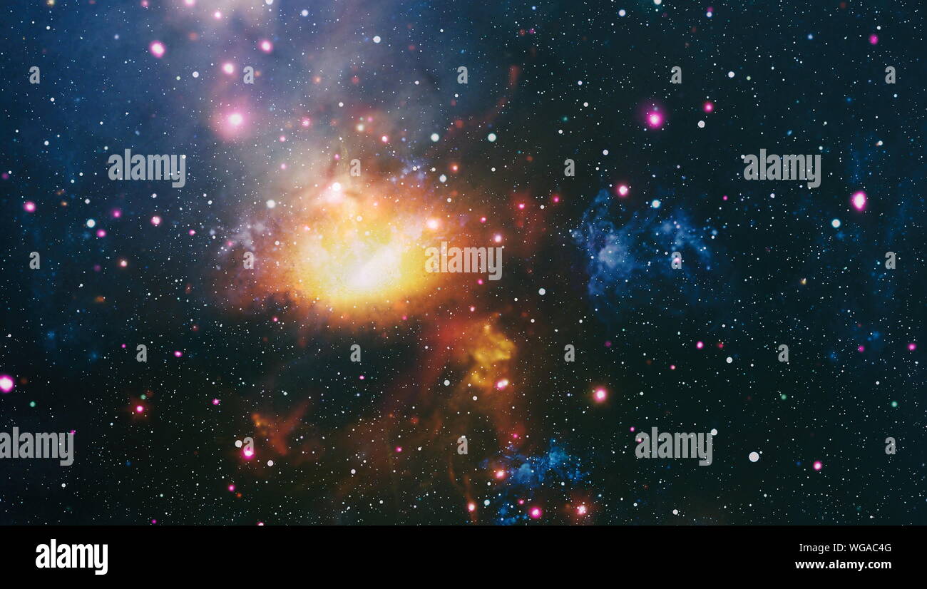 Cosmic clouds of mist on bright colorful backgrounds. Elements of this ...