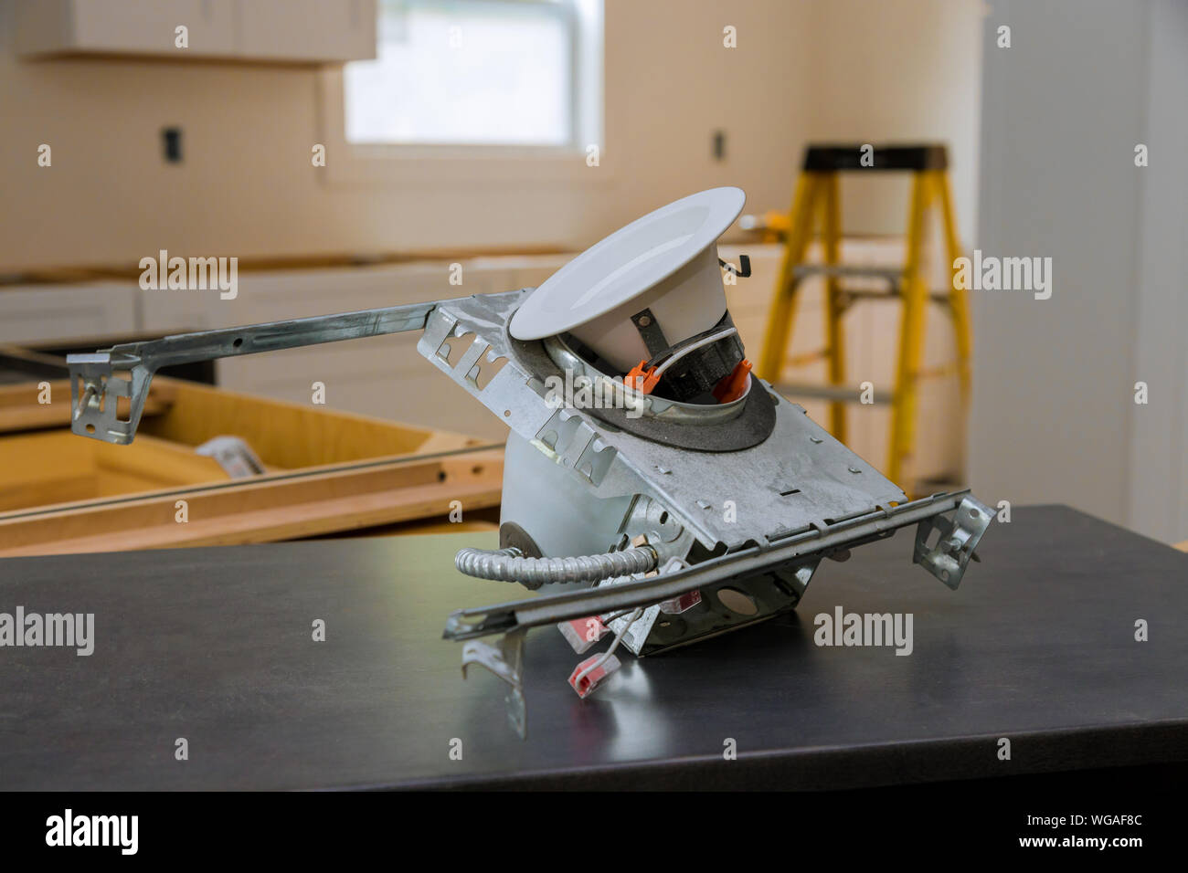 Replacing of LED light in new home the electrician light the ...