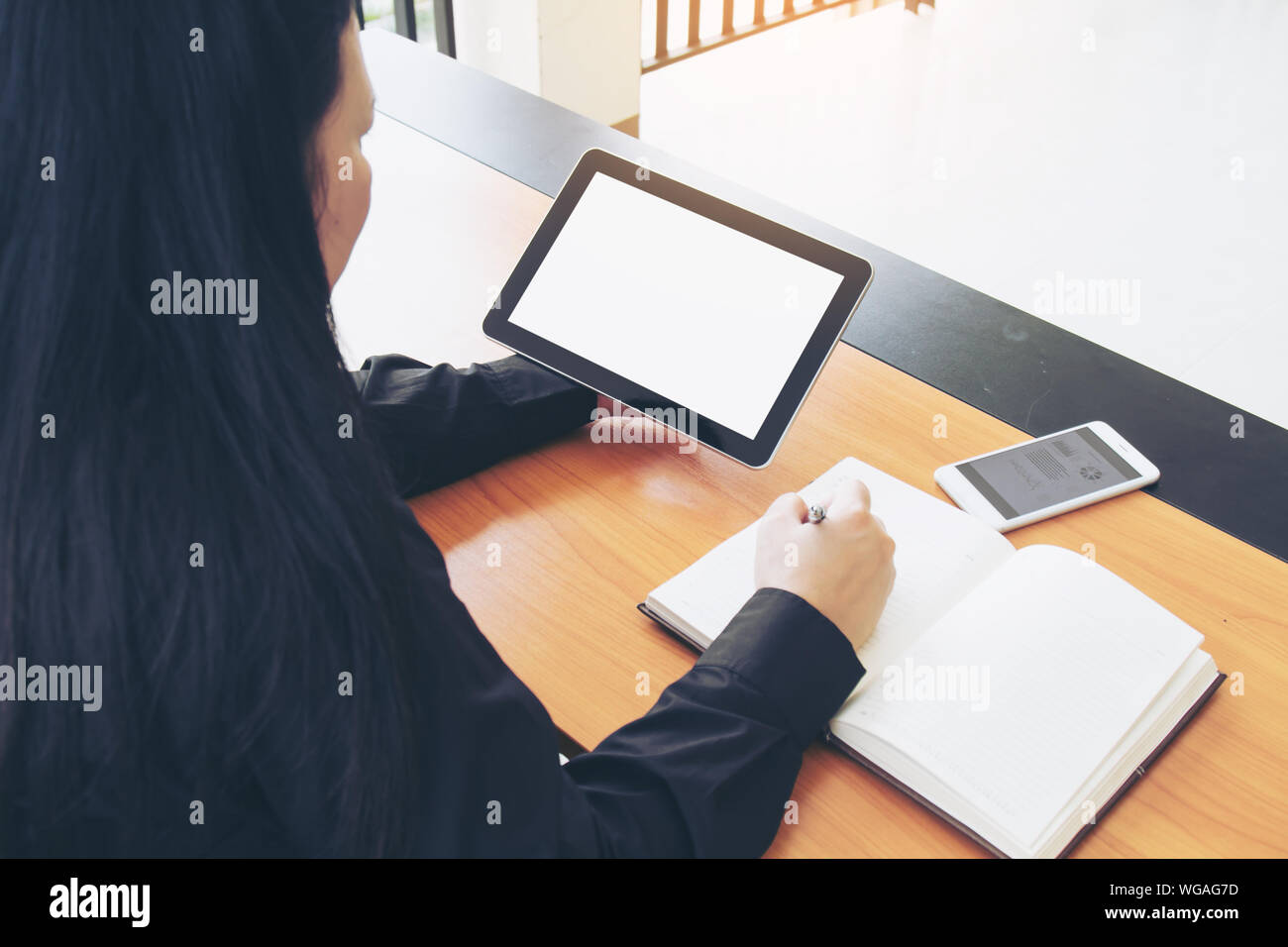 Touch writing hi-res stock photography and images - Alamy