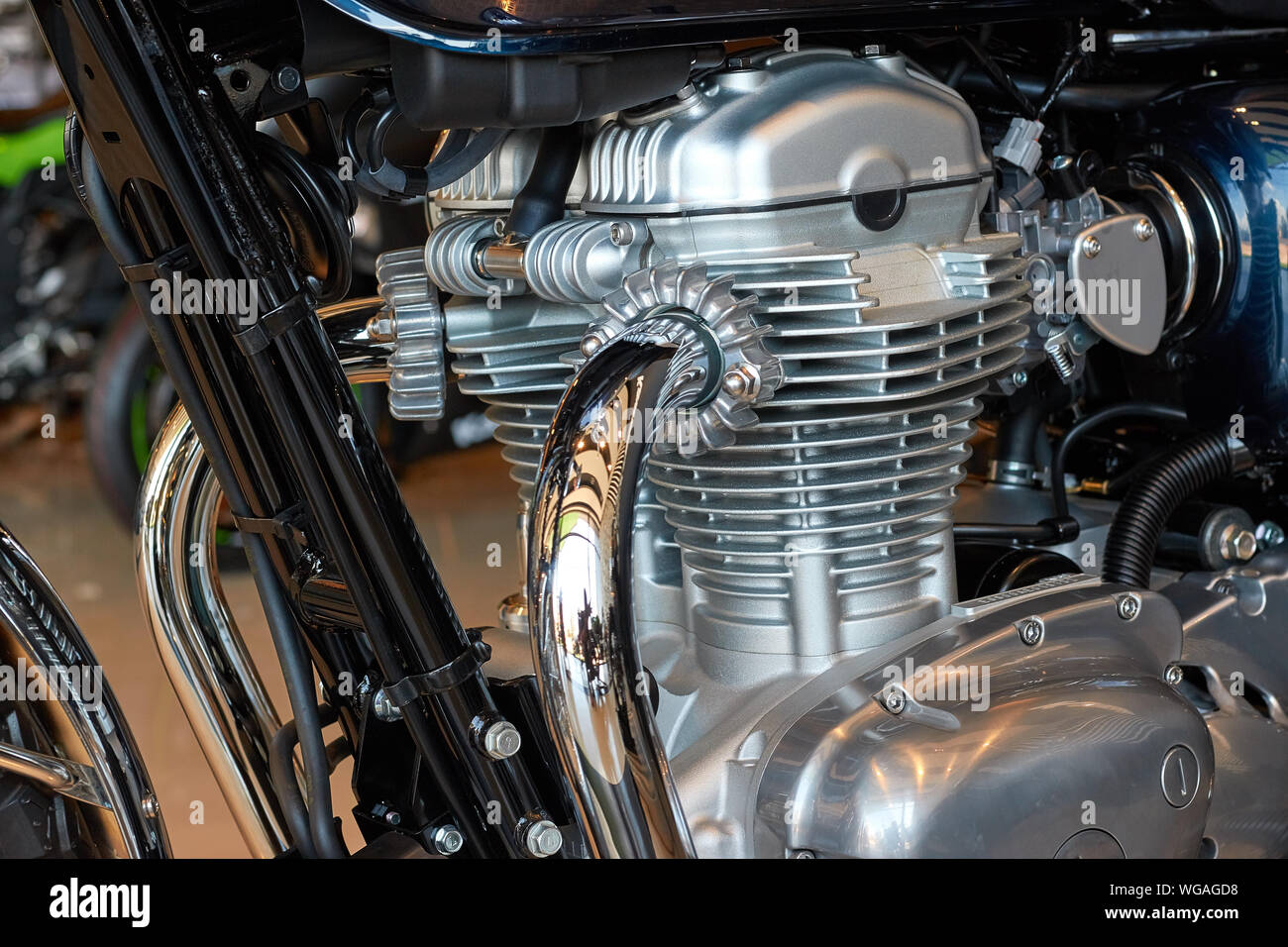 Motorcycle engine hi-res stock photography and images - Alamy