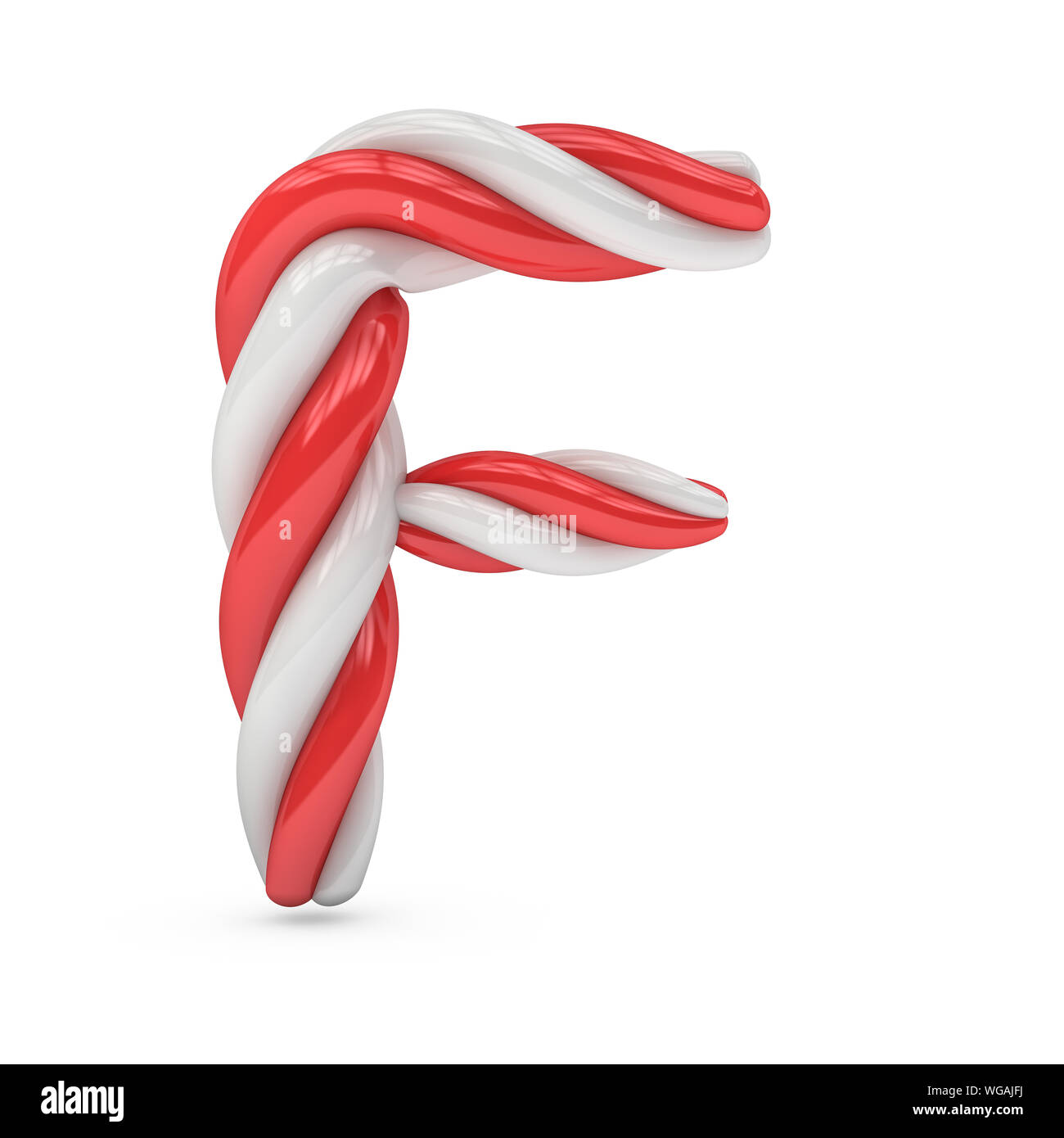 Uppercase candy and sugar font. Letter F. 3D rendering Stock Photo - Alamy