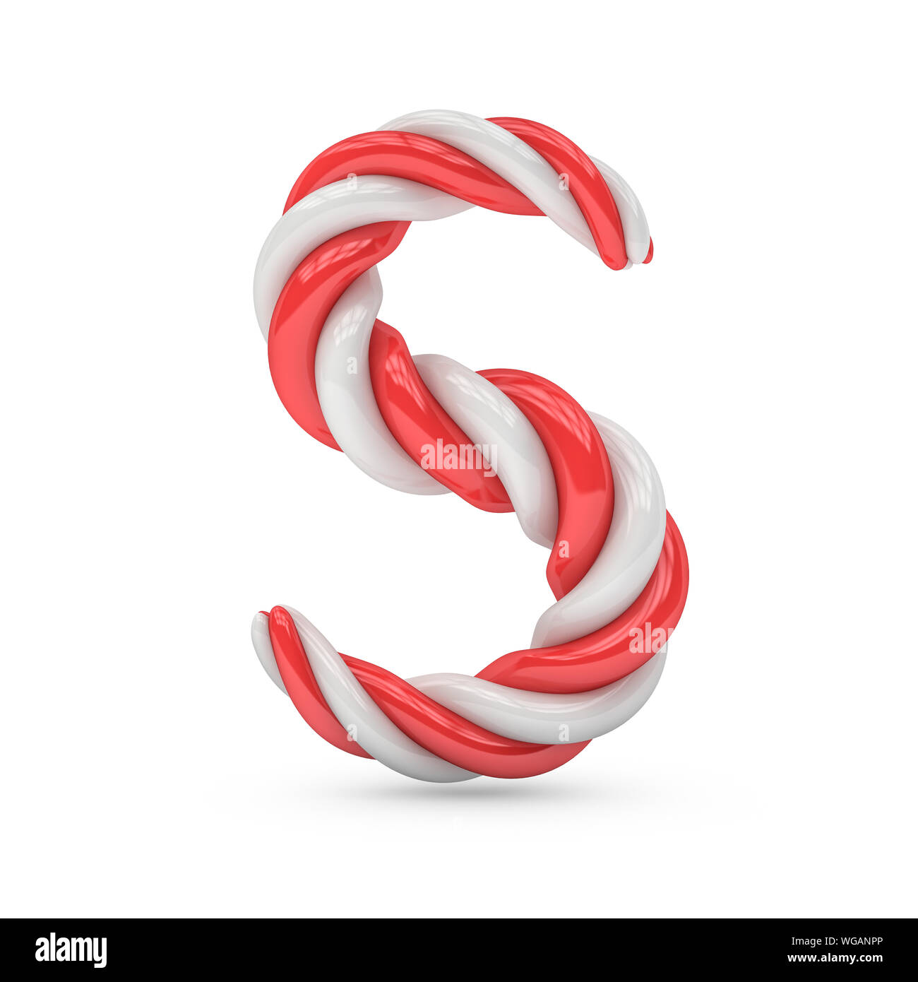 Uppercase candy and sugar font. Letter S. 3D rendering Stock Photo - Alamy
