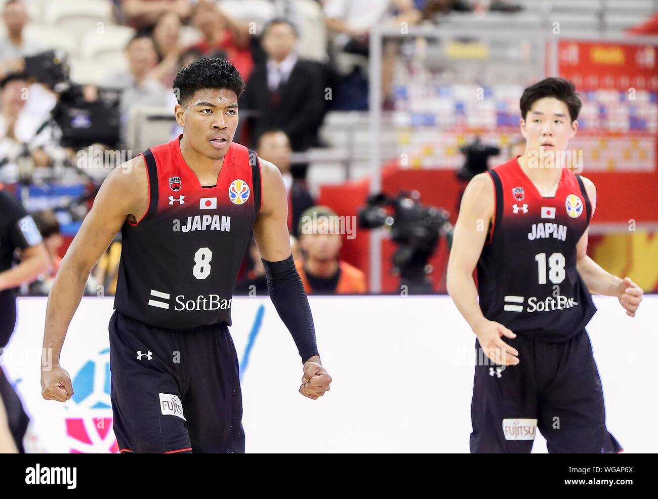 Shanghai, China. 1st Sep, 2019. Rui Hachimura (L) and Yudai Baba of ...